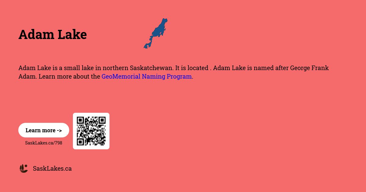 Adam Lake - SaskLakes