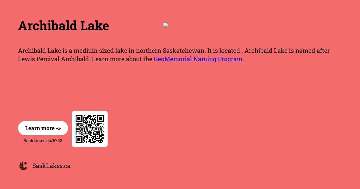 Archibald Lake - SaskLakes