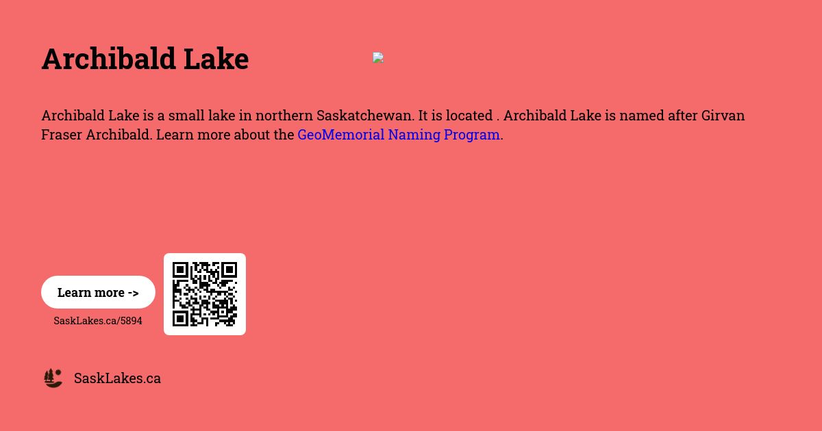 Archibald Lake - SaskLakes