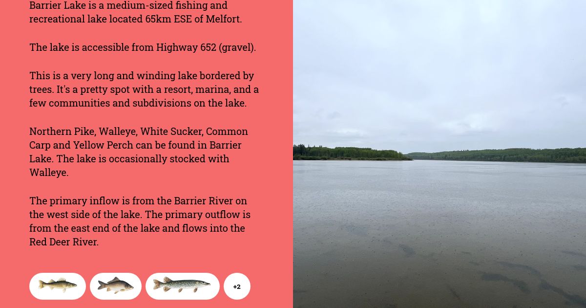 Barrier Lake - SaskLakes