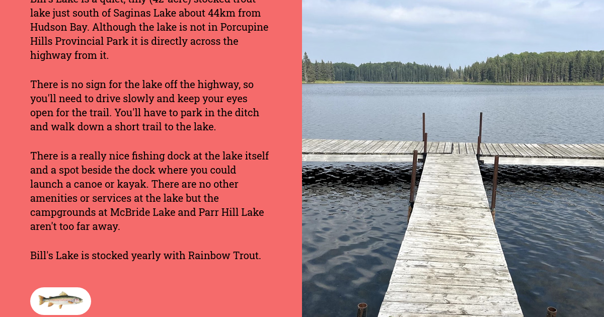Bill's Lake - SaskLakes