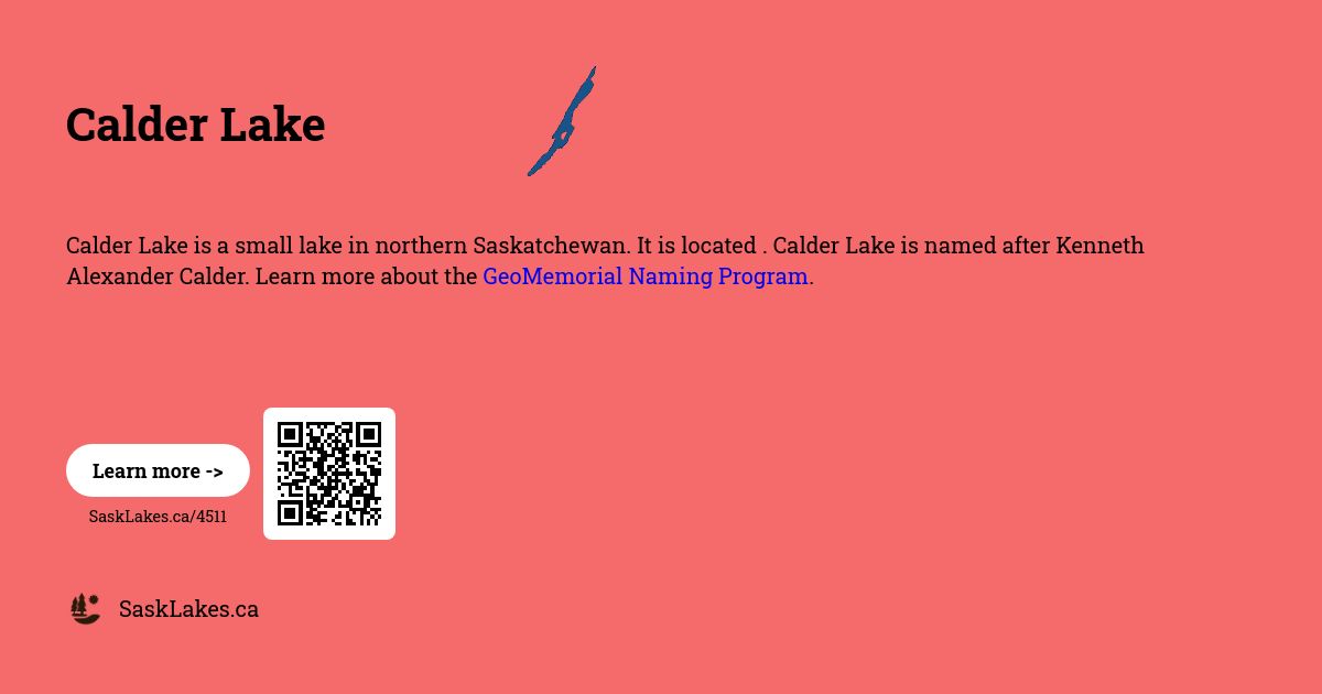 Calder Lake - SaskLakes