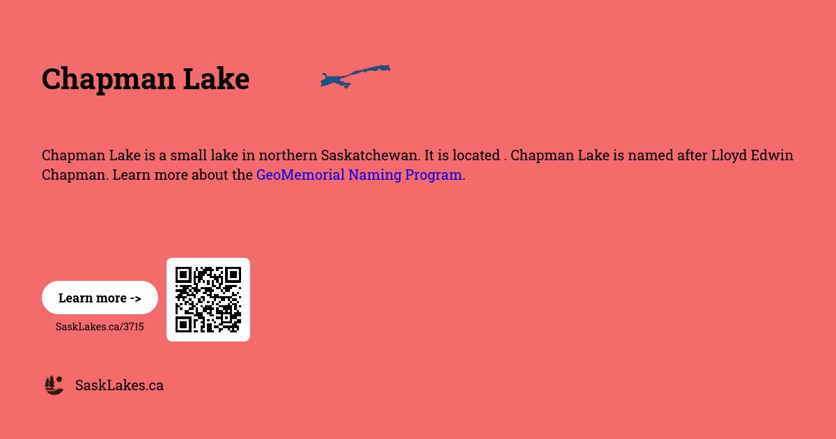 Chapman Lake - SaskLakes