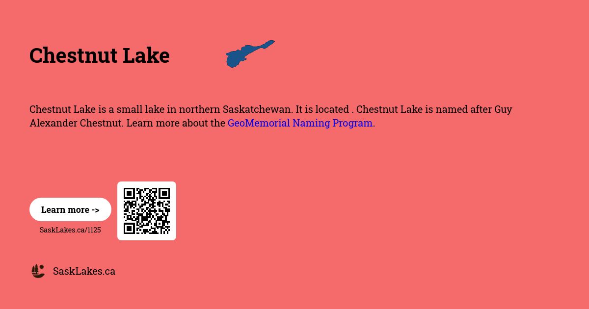 Chestnut Lake - SaskLakes