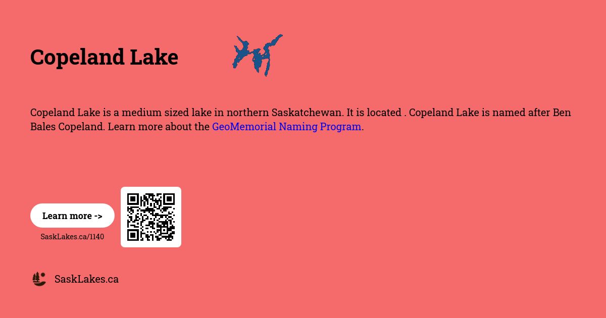 Copeland Lake - SaskLakes