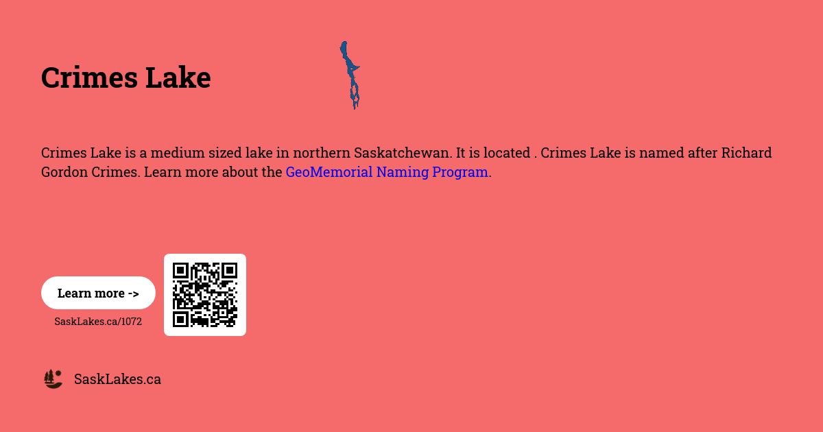 Crimes Lake - SaskLakes