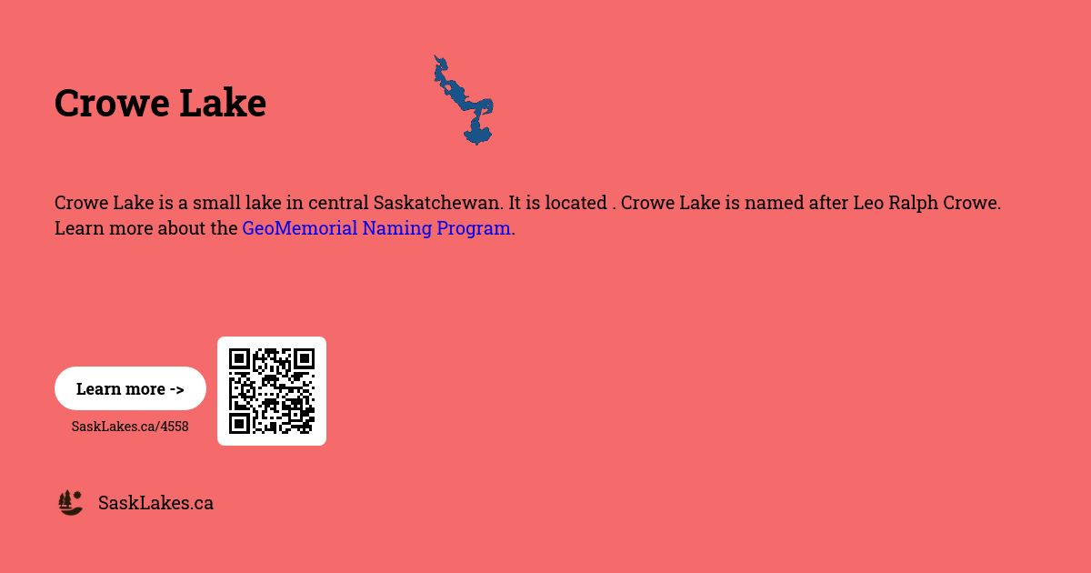 Crowe Lake - SaskLakes