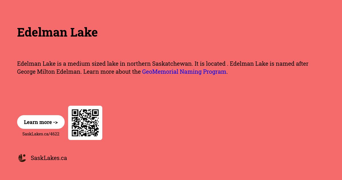 Edelman Lake - SaskLakes