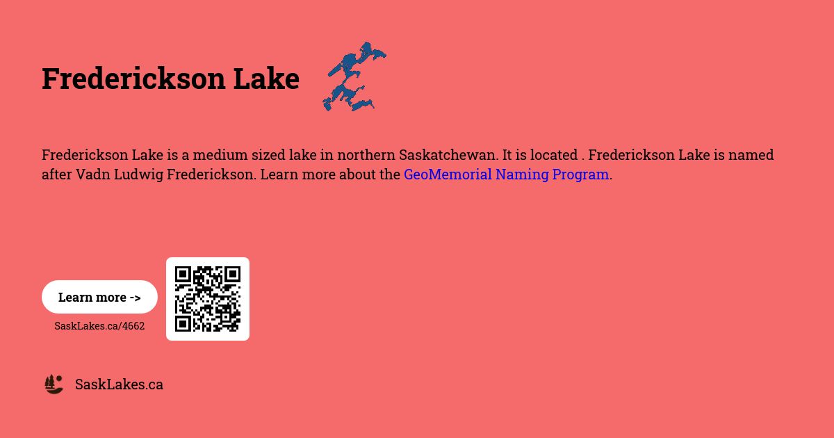 Frederickson Lake - SaskLakes