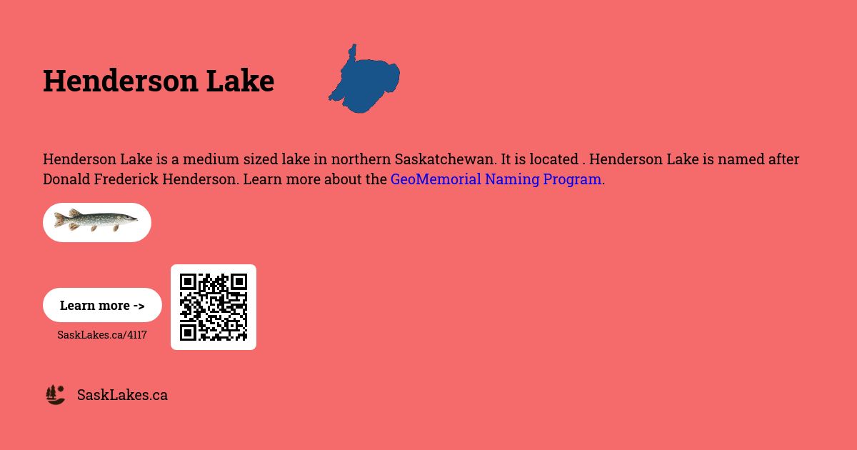 Henderson Lake - SaskLakes