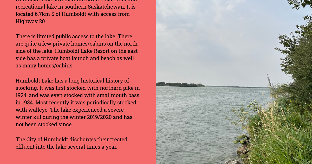 Humboldt Lake - SaskLakes