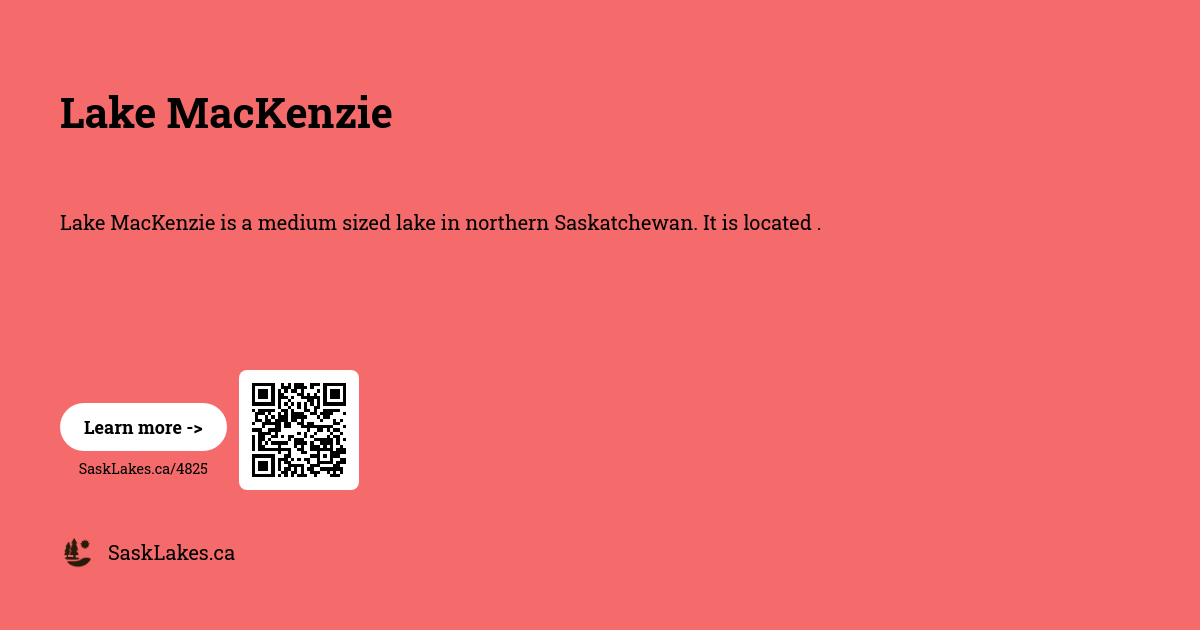 Lake MacKenzie - SaskLakes