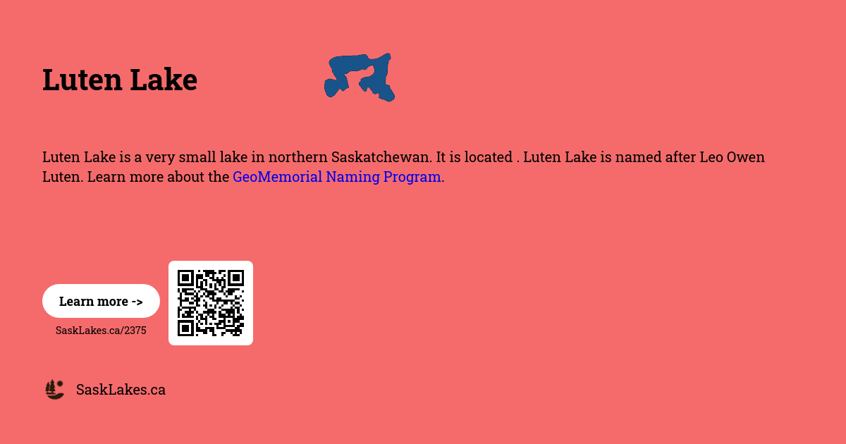 Luten Lake - SaskLakes