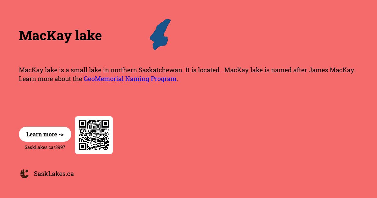 MacKay lake - SaskLakes