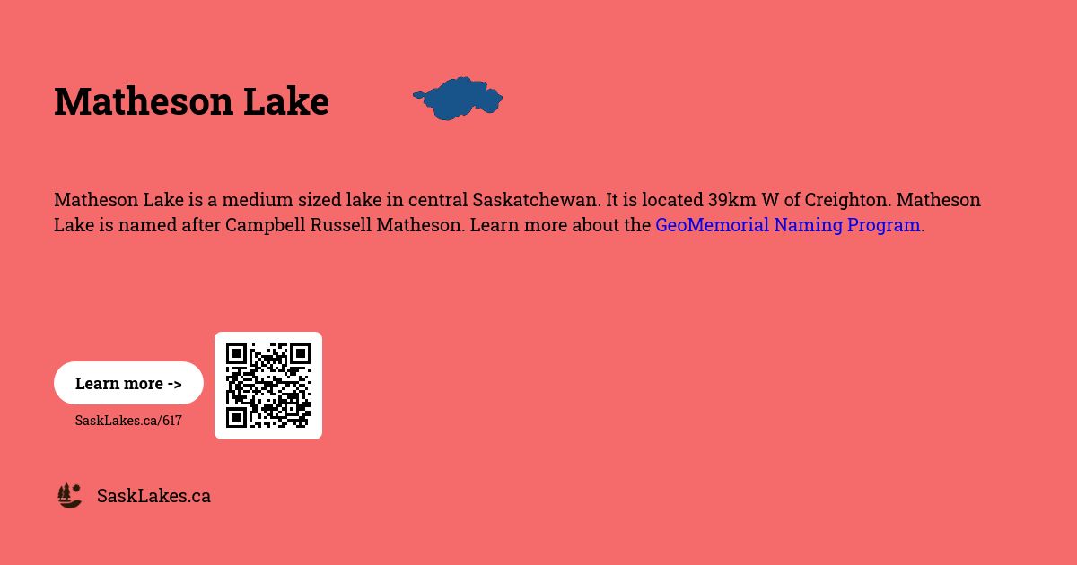 Matheson Lake - SaskLakes