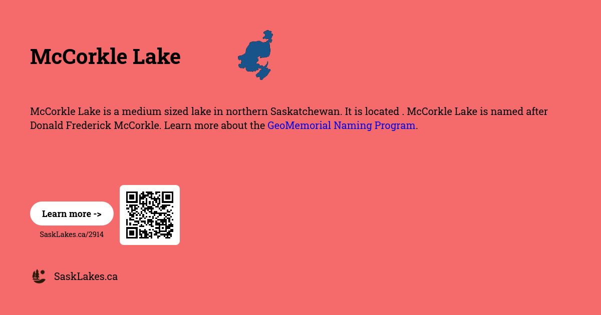 McCorkle Lake - SaskLakes