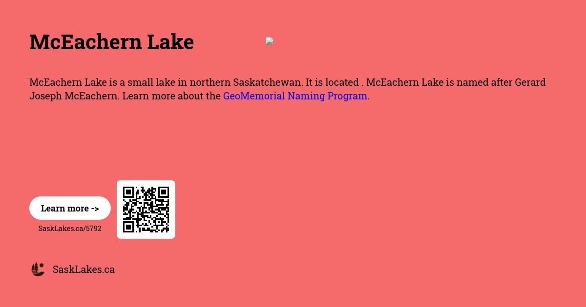 McEachern Lake - SaskLakes