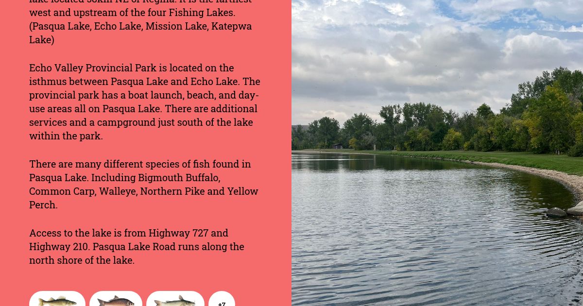 Pasqua Lake - SaskLakes