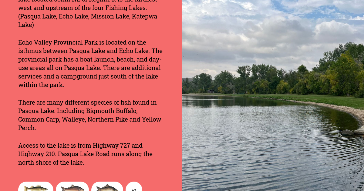 Pasqua Lake - SaskLakes