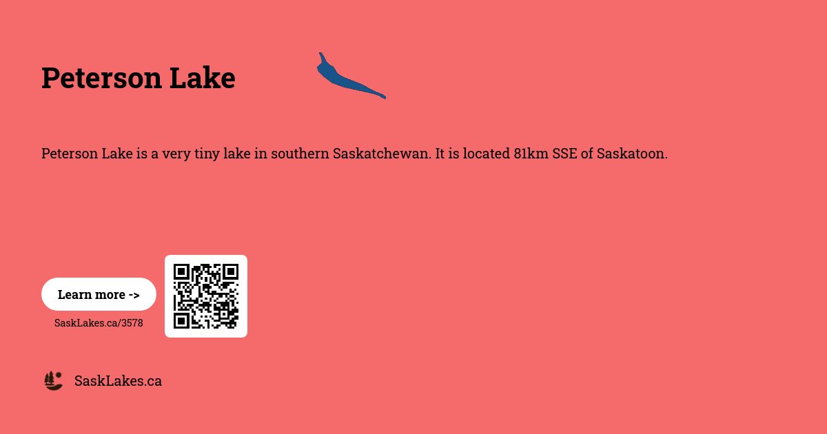 Peterson Lake - SaskLakes
