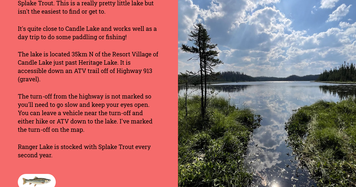 Ranger Lake - SaskLakes
