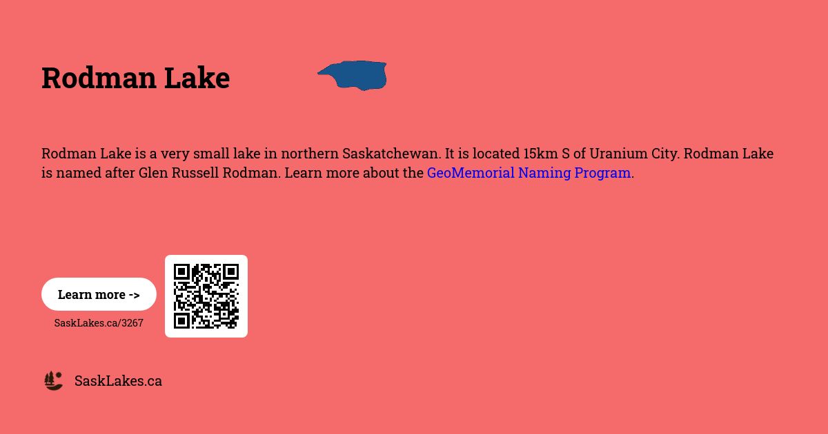 Rodman Lake - SaskLakes