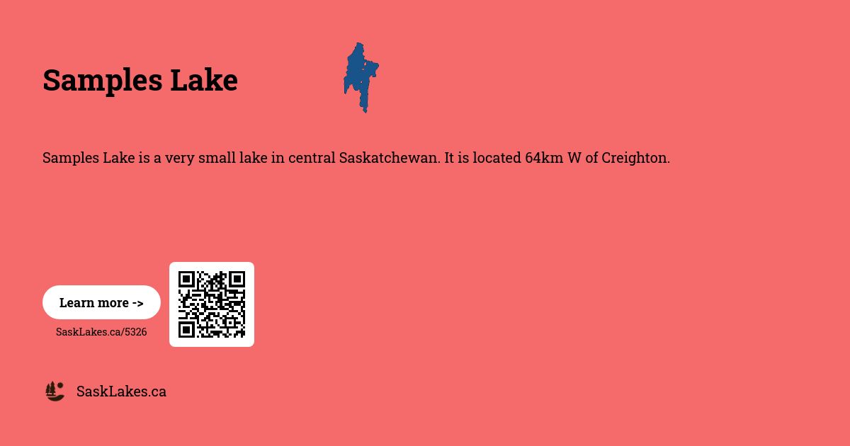 Samples Lake - SaskLakes