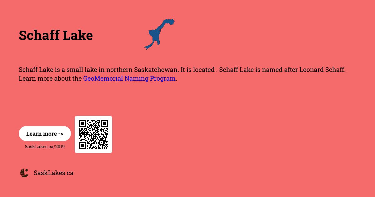 Schaff Lake - SaskLakes