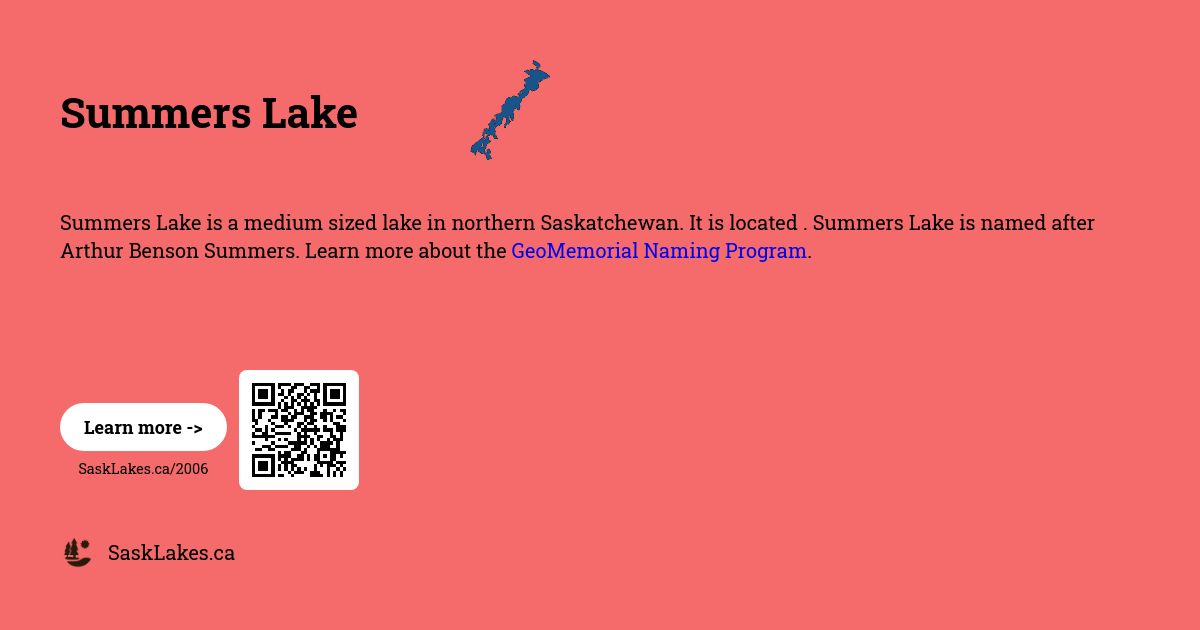 Summers Lake - SaskLakes