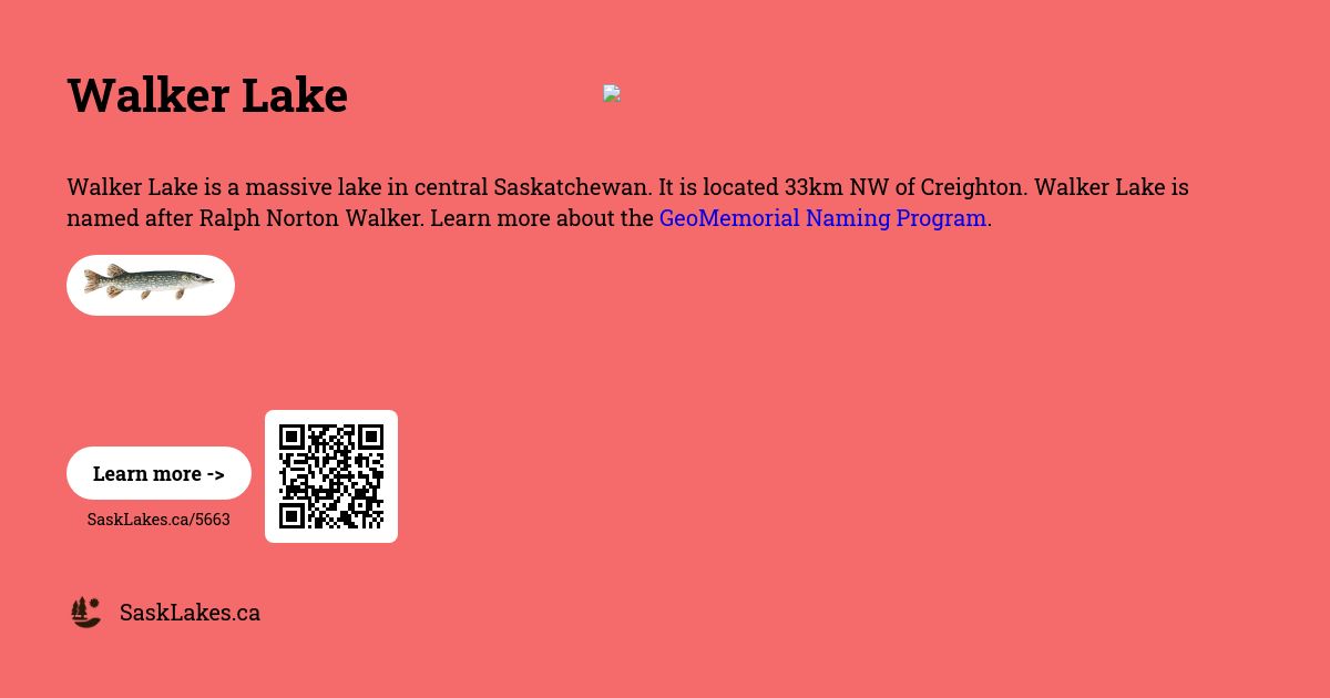 Walker Lake - SaskLakes