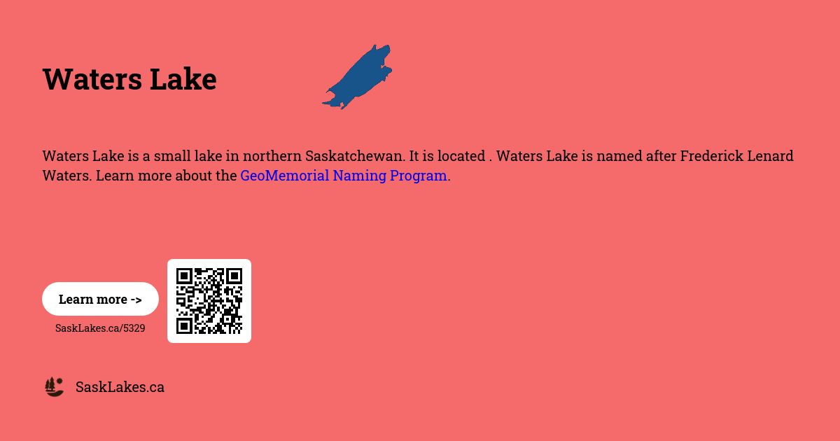Waters Lake - SaskLakes